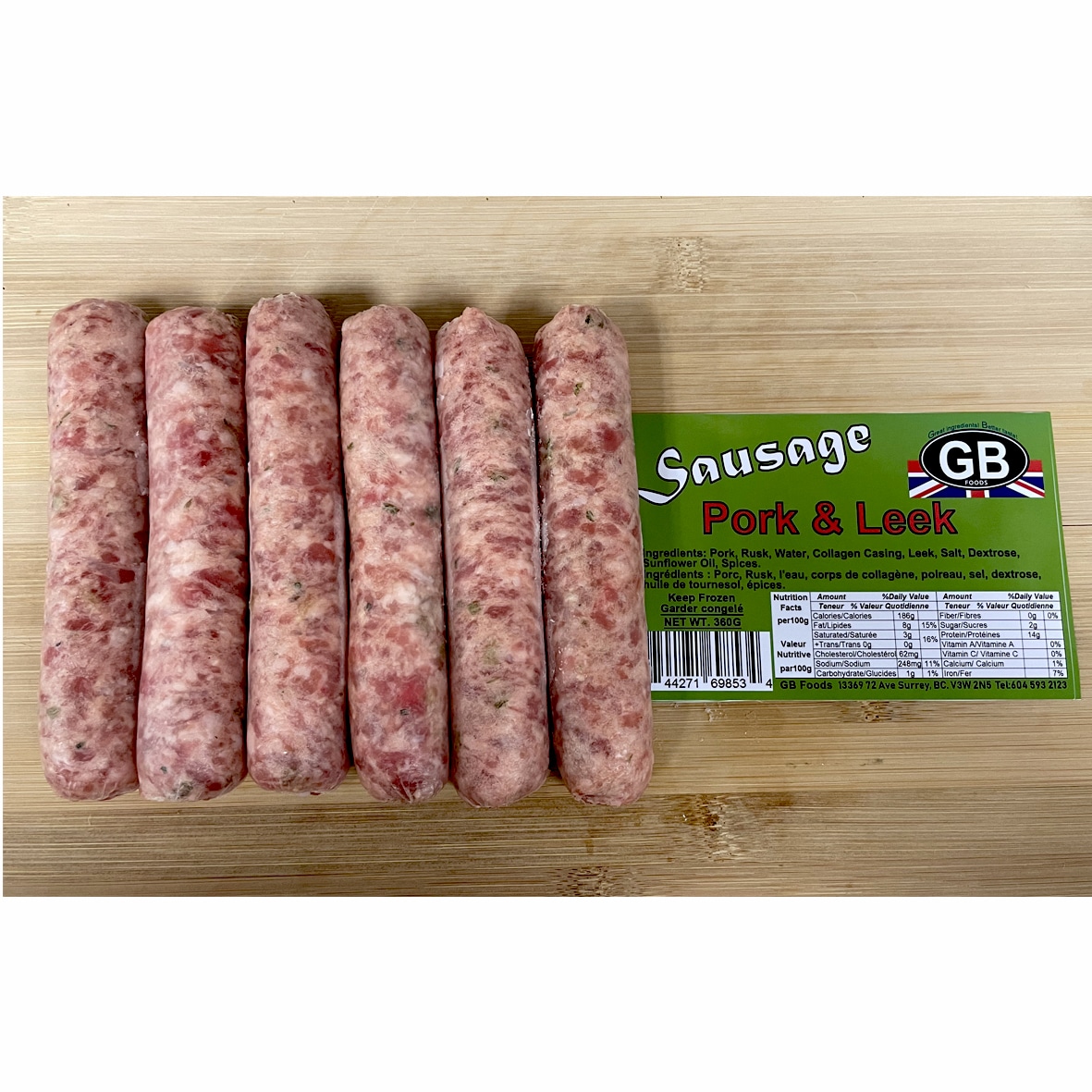 GB FOODS ENGLISH BANGERS SAUSAGE PORK – The British Store